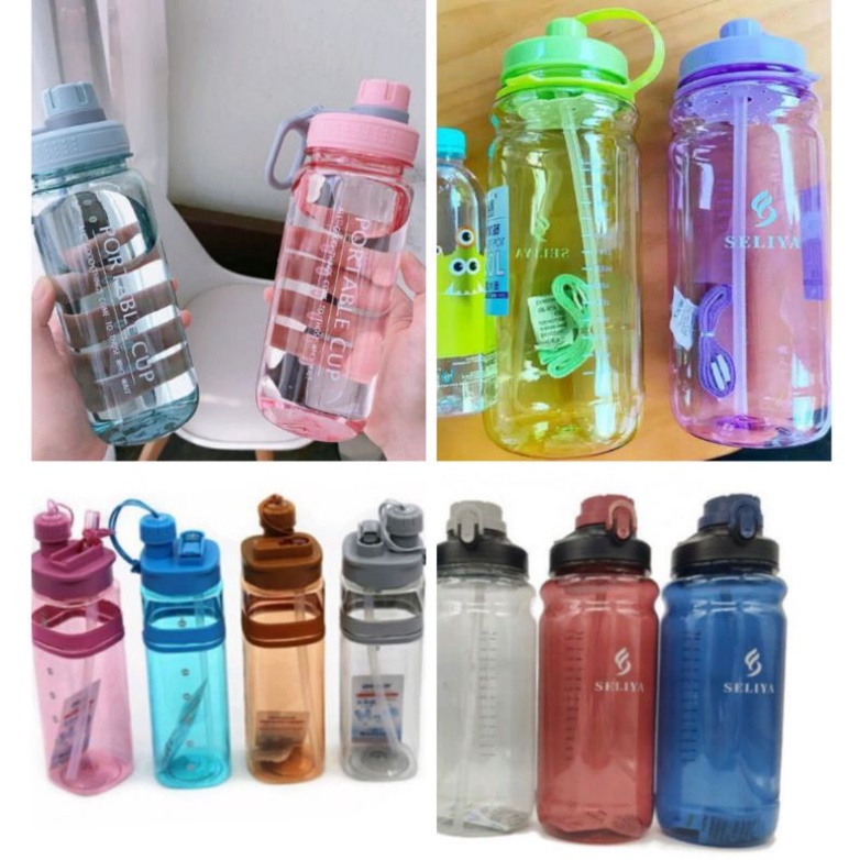 Seliya Portable Large Jumbo Drinking Water Bottle 2 liters 1 liter ...