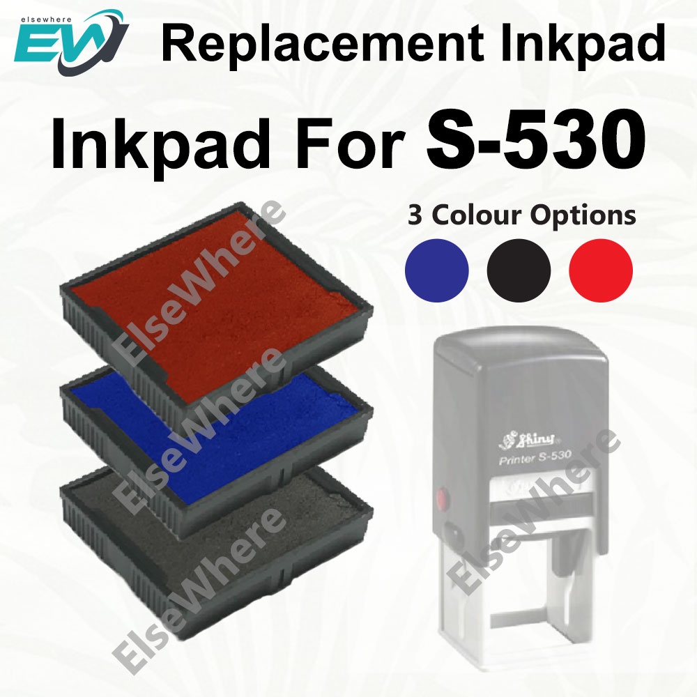 Shiny Ink Pad / Cartridges Refill for Self Inking Stamps S300,S510,S722,S723,R524,S842,S852,S843 ...