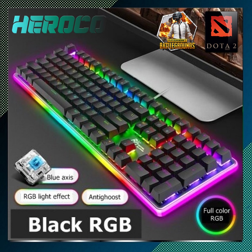 RGB Backlight Mechanical Gaming Keyboard ROYAL KLUD RK918 Macro ...