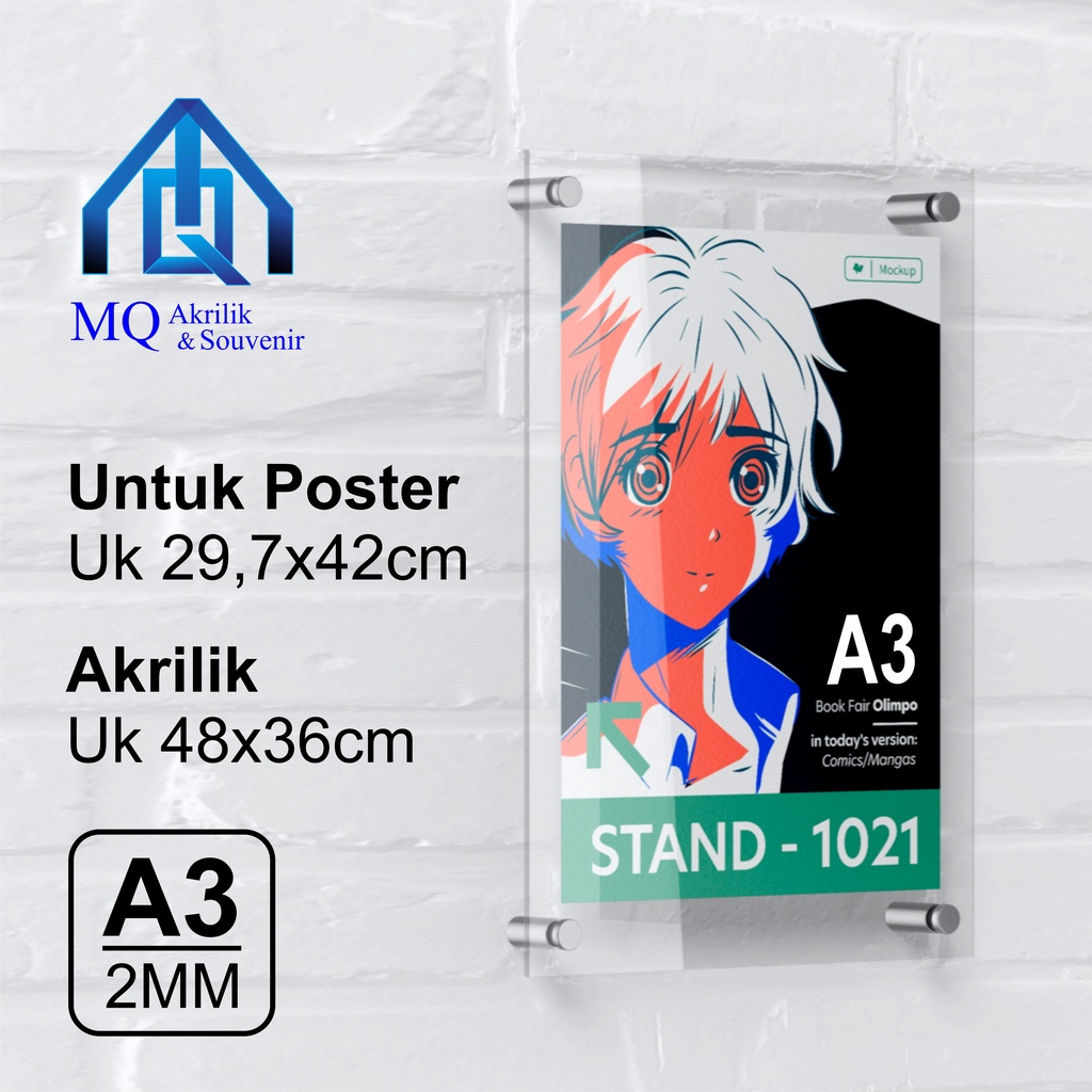 Wall Poster Acrylic Frame | Wall Acrylic Frame | A3 Size Acrylic ...