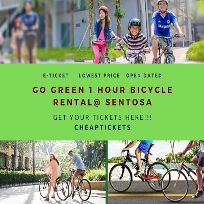 Go Green 1 Hour Bicycle Rental at Sentosa | Shopee Singapore