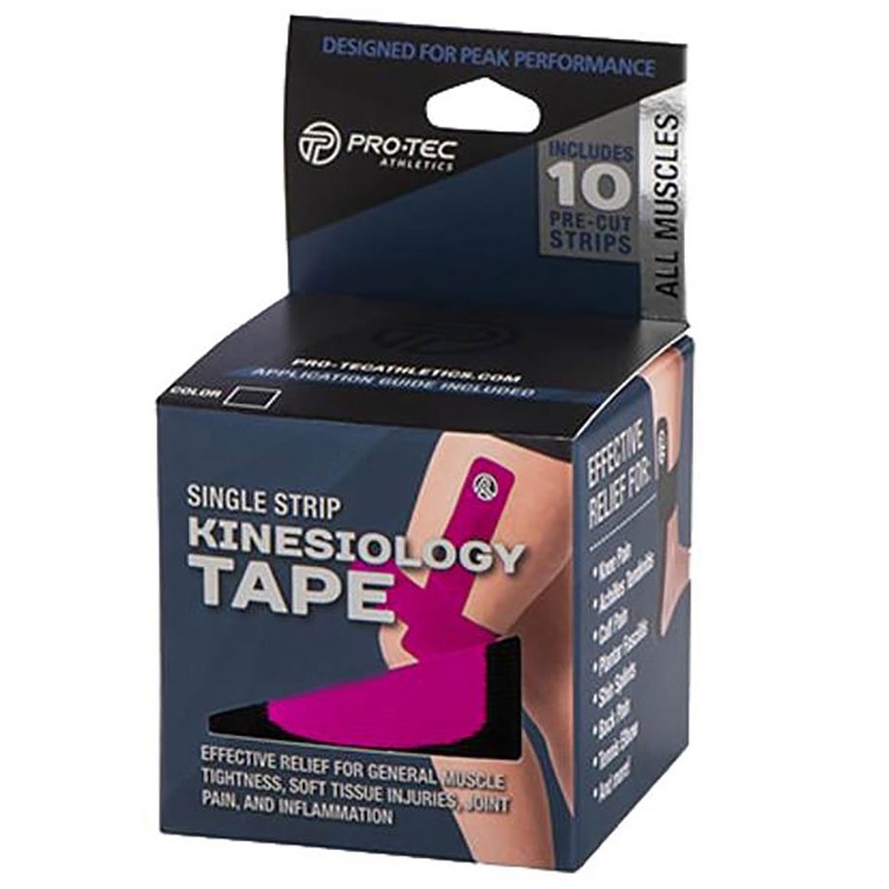 Pro-tec Single Strip Kinesiology Tape - Pink | KT Tape Sports Tape ...