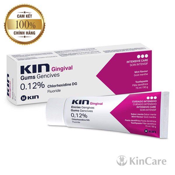[Kin] Kin Gingival Chlorhexidine Toothpaste, Kin Cream 75ml | Shopee ...