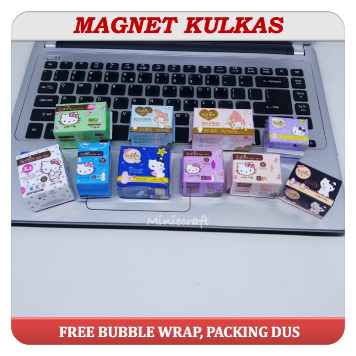 Magnet Paste Miniature Fridge Sanitary SOFTEX HELLO KITTY MELODY ...