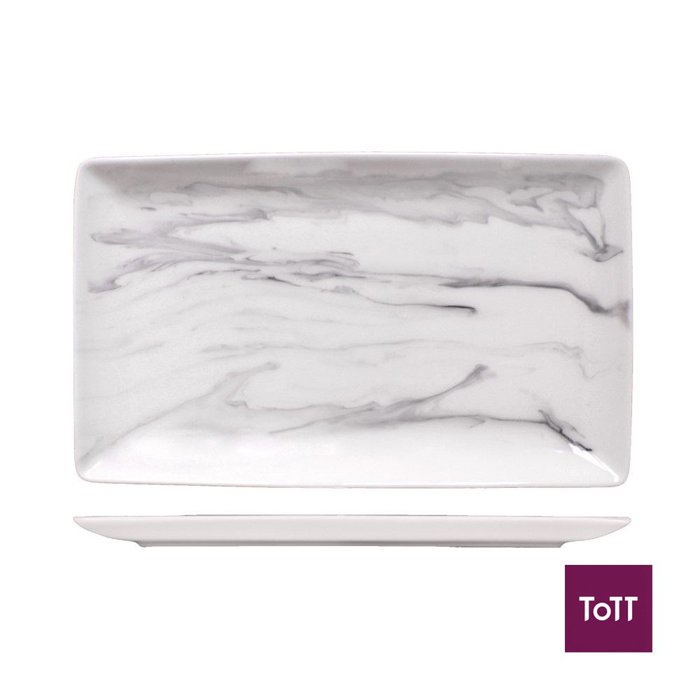 Cerabon By Petye Carrara Porcelain Rectangular Platter, L32.5xW15cm ...