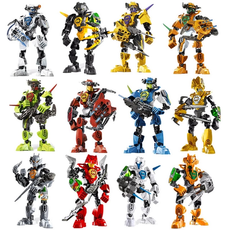 Fun Super Warrior Action Figures Block Toys, DIY Superhero Assembly ...