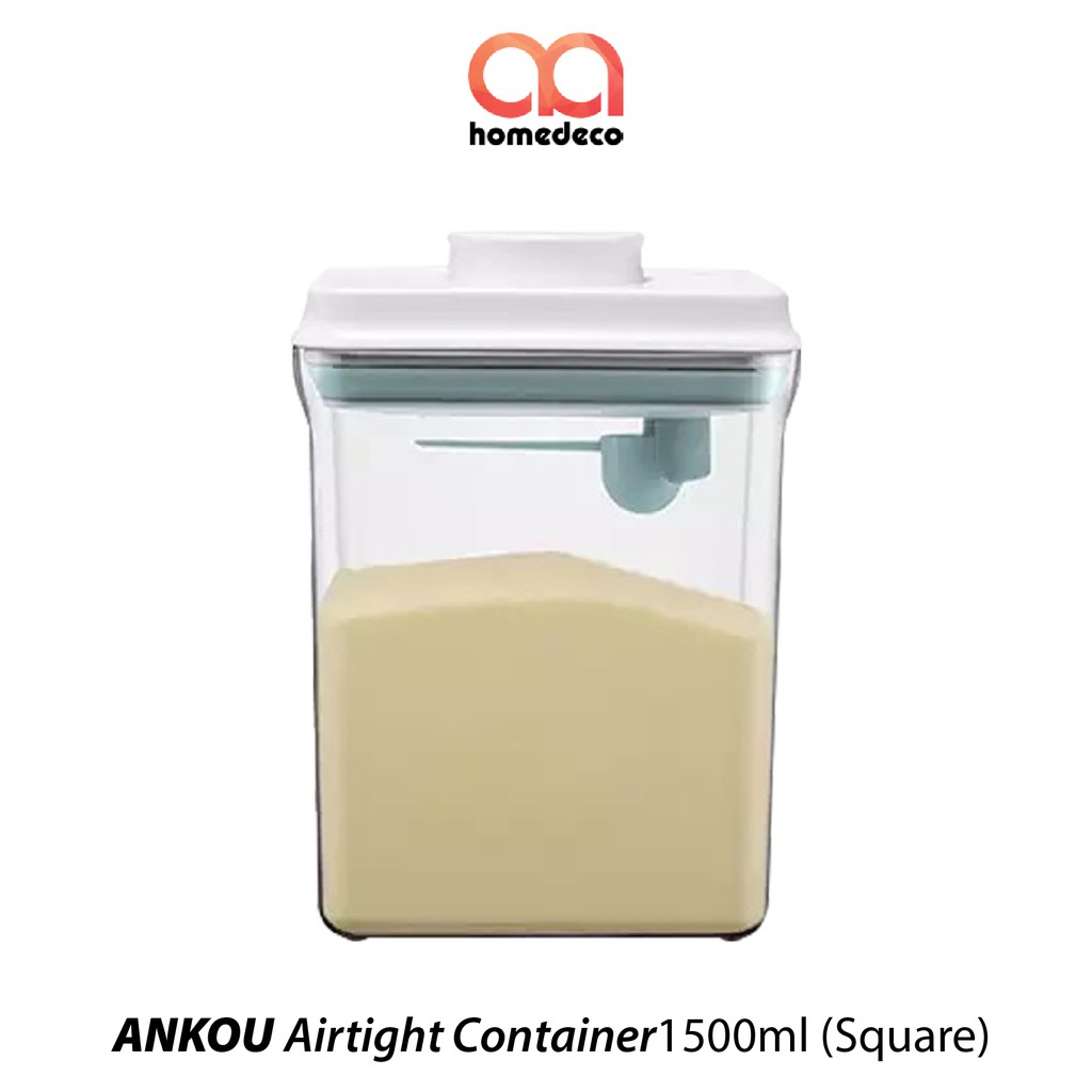 ANKOU Airtight Container 1,500ml (Square) | Shopee Singapore
