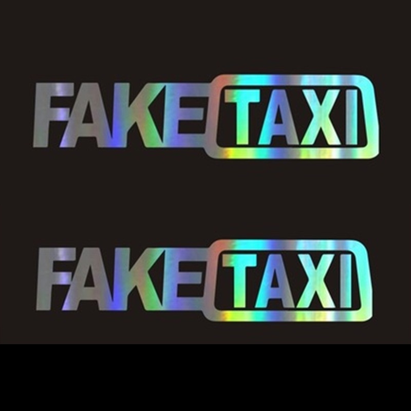 FAKE TAXI Reflective Car Auto Sticker Window Body Decal Self Adhesive ...