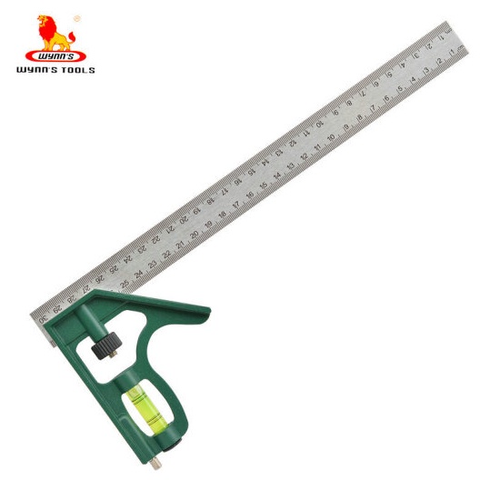WYNNS Wood Working Combination Level Square Tool 30cm 300mm 12 inch ...
