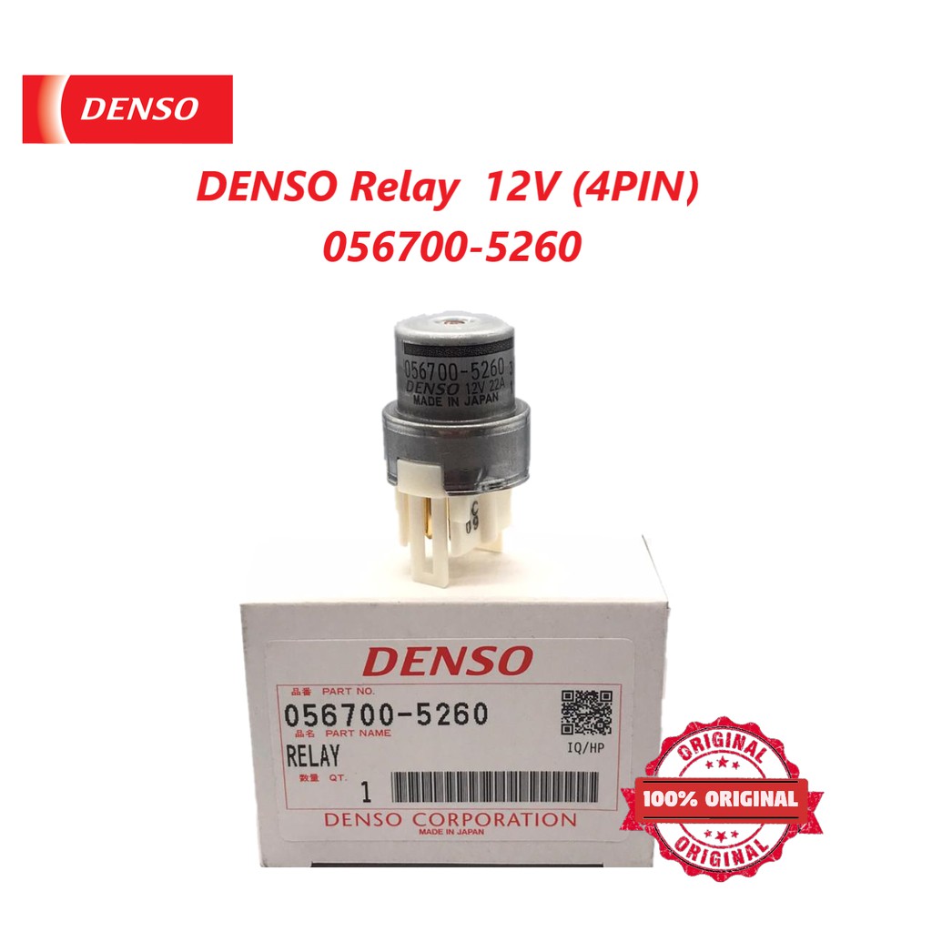 DENSO 056700-5260 12V (4PIN) Head Lamp Relay / Aircond Relay / Fan ...