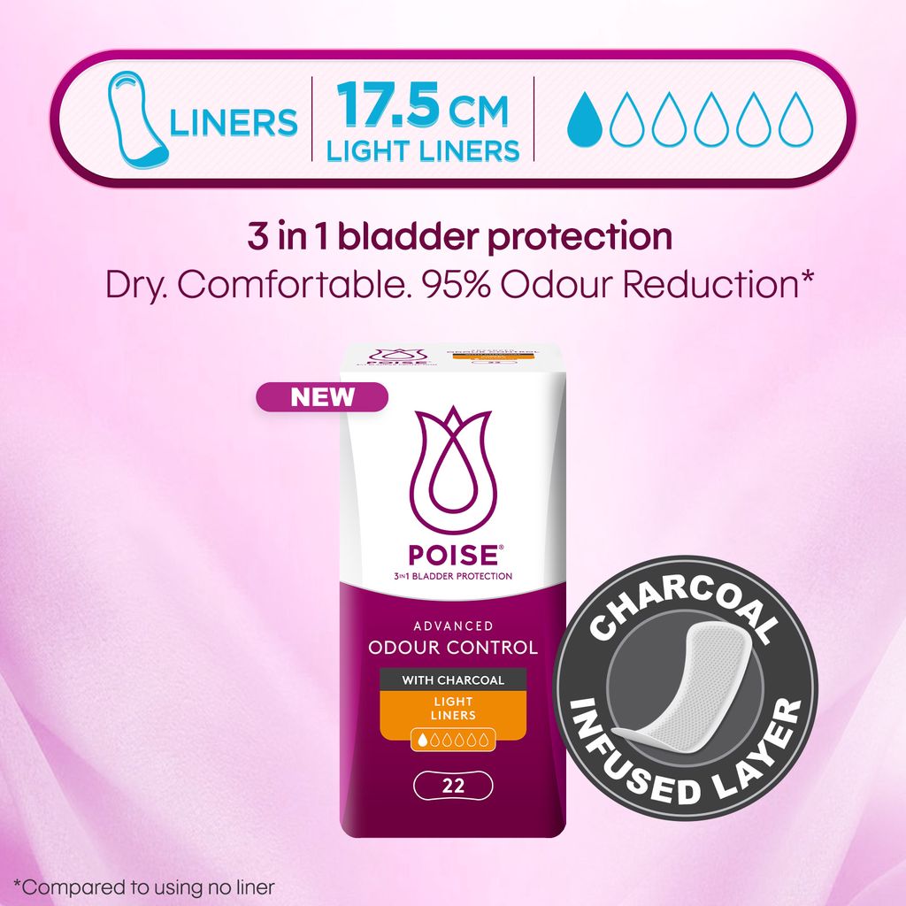 Poise Charcoal Liner Light 22s Shopee Singapore