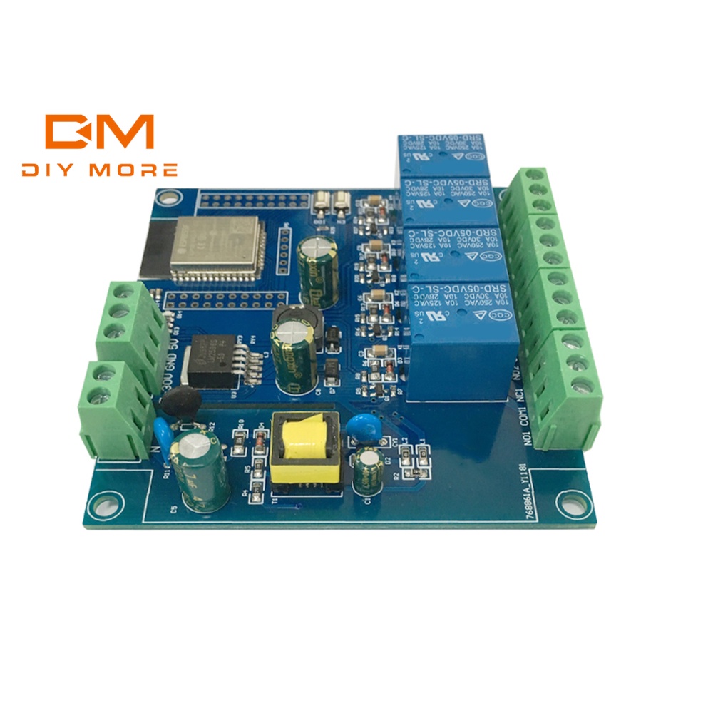 DIYMORE AC DC ESP32 WIFI Bluetooth 4 Channel Relay Module ESP32-WROOM ... DIYMORE AC DC ESP32 WIFI Bluetooth 4 Channel Relay Module ESP32-WROOM ...