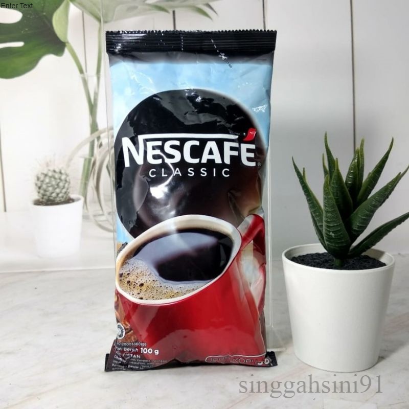 Nescafe CLASSIC Instant Coffee Sachet Bag 100gr SS91 | Shopee Singapore