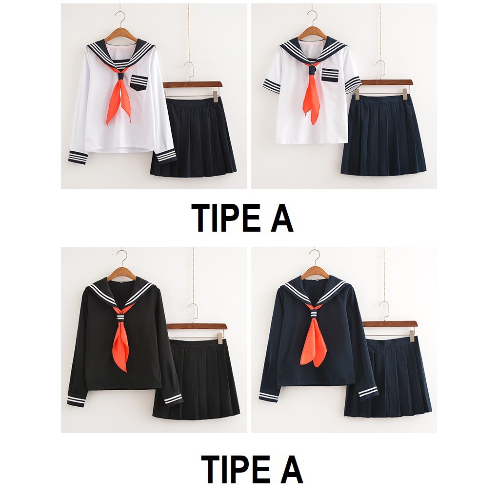 Seifuku 5/japanese School Uniform Long/Short Sleeve | Shopee Singapore