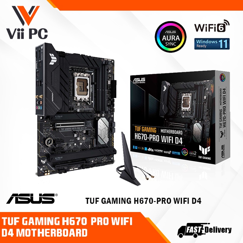 ASUS TUF GAMING H670-PRO WIFI D4 LGA1700 PCIe5.0 slot,Four PCIe4.0 M.2 ...
