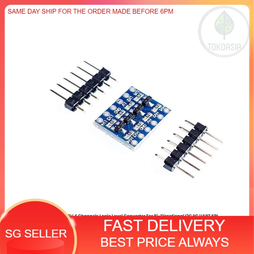 3.3V 5V IIC UART SPI Logic Level Converter Bi-Directional IIC 4 Way ...