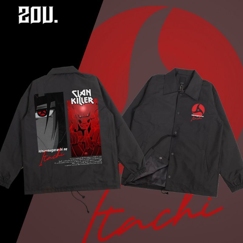 Itachi Uciha Anime Coach Jacket / Naruto Anime Coach Jacket ...
