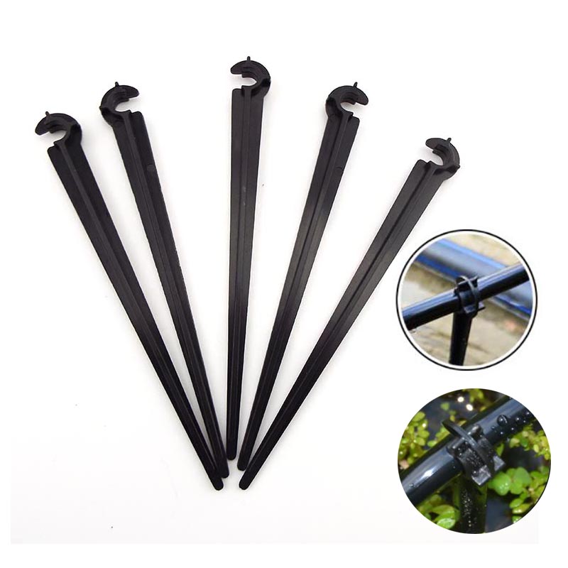 50pcs C Shape Garden 4/7mm Drip Irrigation Watering Tube Pipe Support ...