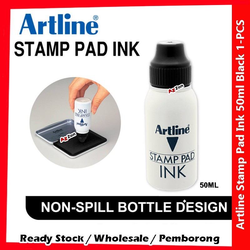 Artline Stamp Pad Ink 50ml Refillable #Artline #Stamp #Pad #Ink #50ml # ...