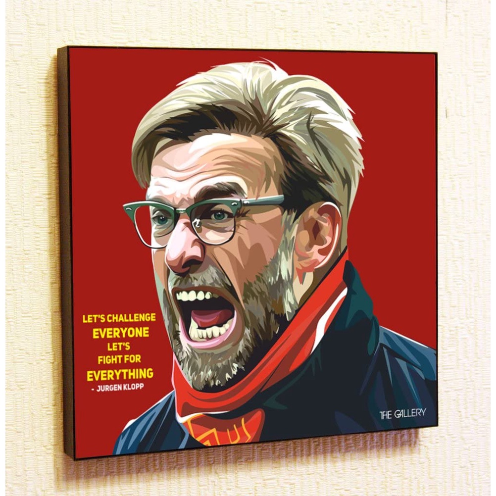 Jurgen Klopp Liverpool Soccer Football FIFA Framed Poster Pop Art for ...