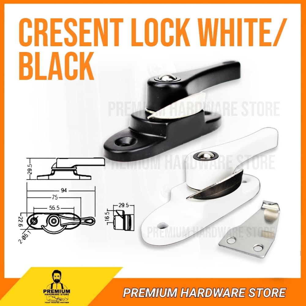 SLIDING GLASS WINDOW CRESCENT LOCK / WINDOW CASEMENT CRECENT ROTARY ...