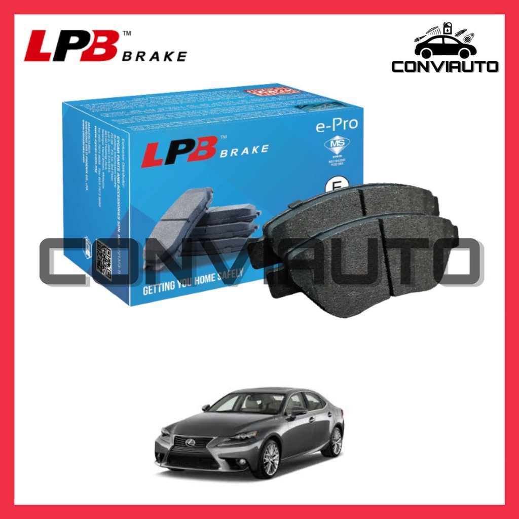 TOYOTA LEXUS IS250 EX20 2.5 2005-2013 REAR LPB DISC BRAKE PAD (A14531 ...