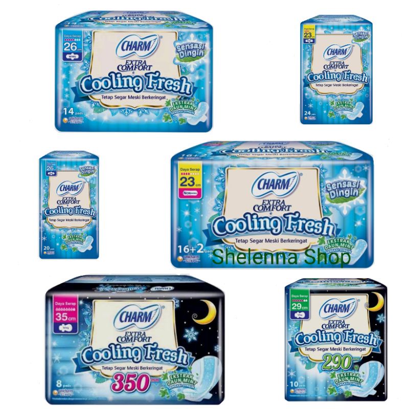 CHARM EXTRA COMFORT COOLING FRESH | Shopee Singapore
