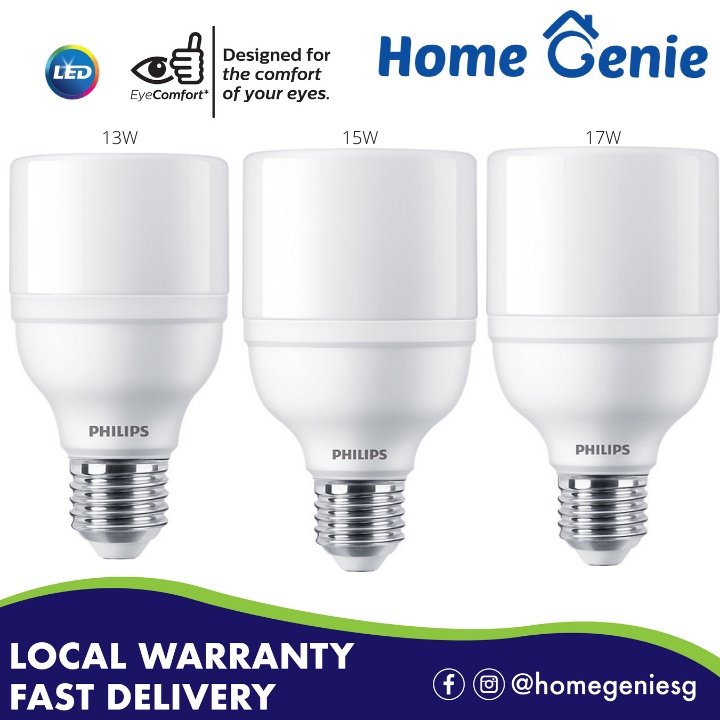 *Authentic Shipped from Singapore* Philips LED Bright / LEDBright Bulb 13W/15W/17W E27 Base Day ...