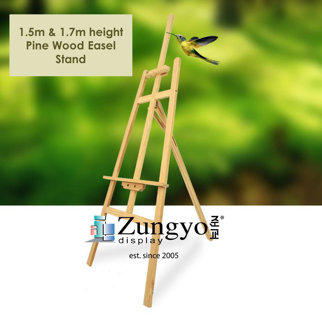 DIY Adjustable Art Wooden Poster Easel Stand 5ft height | Shopee Singapore