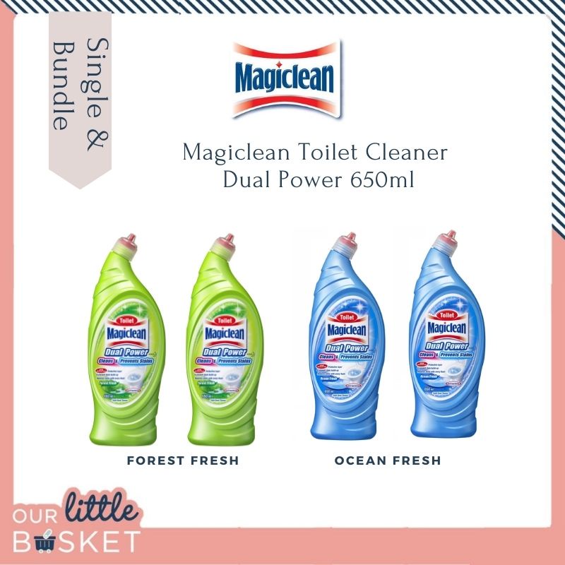 [Bundle Of 3] Magiclean Dual Power Toilet Cleaner Ocean & Forest Fresh ...