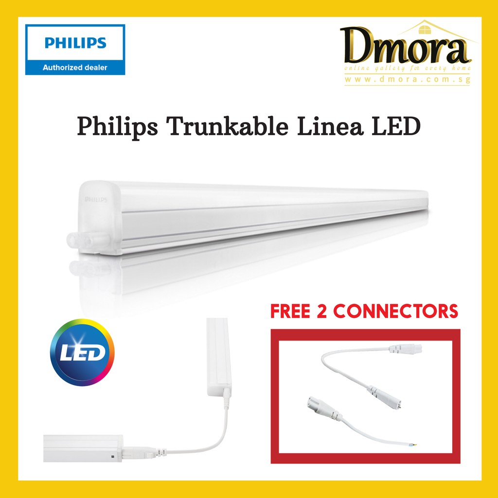 [ 8/12pcs Bundle ] PHILIPS T5 FREE CONNECTORS Trunkable Linea LED ( 1/2 ...