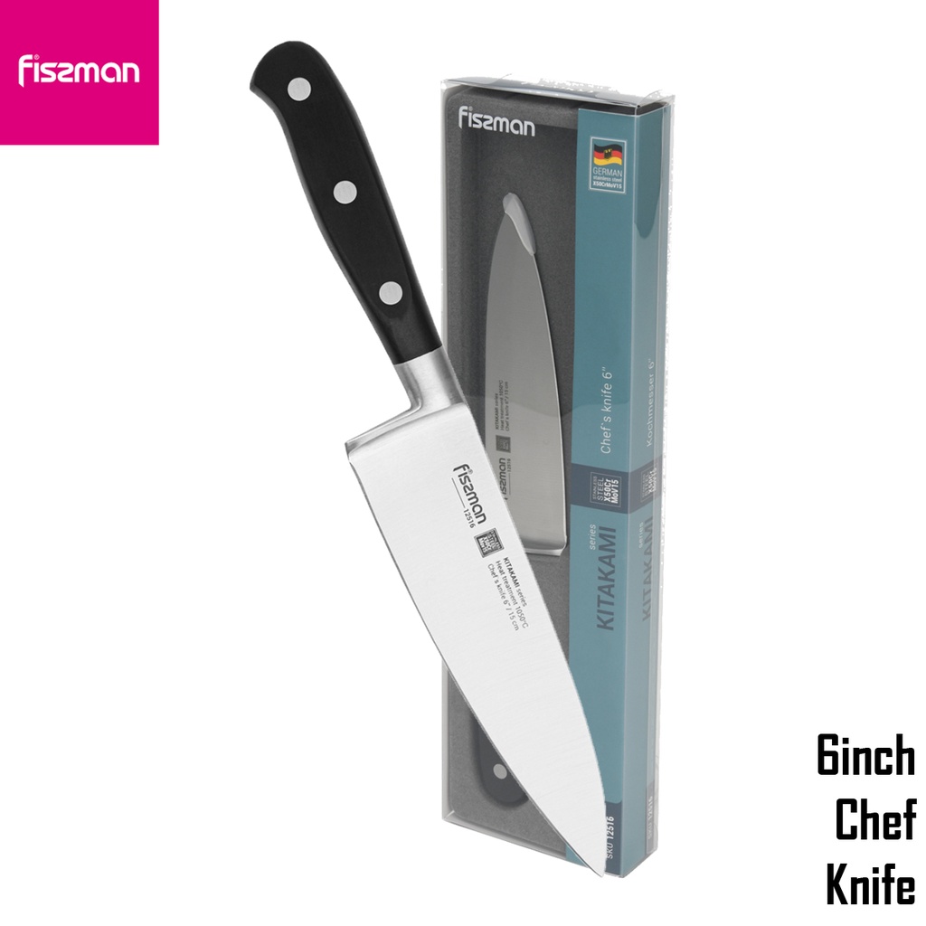 Fissman 6" Chef Knife, German Stainless Steel, KITAKAMI Series, Kitchen ...