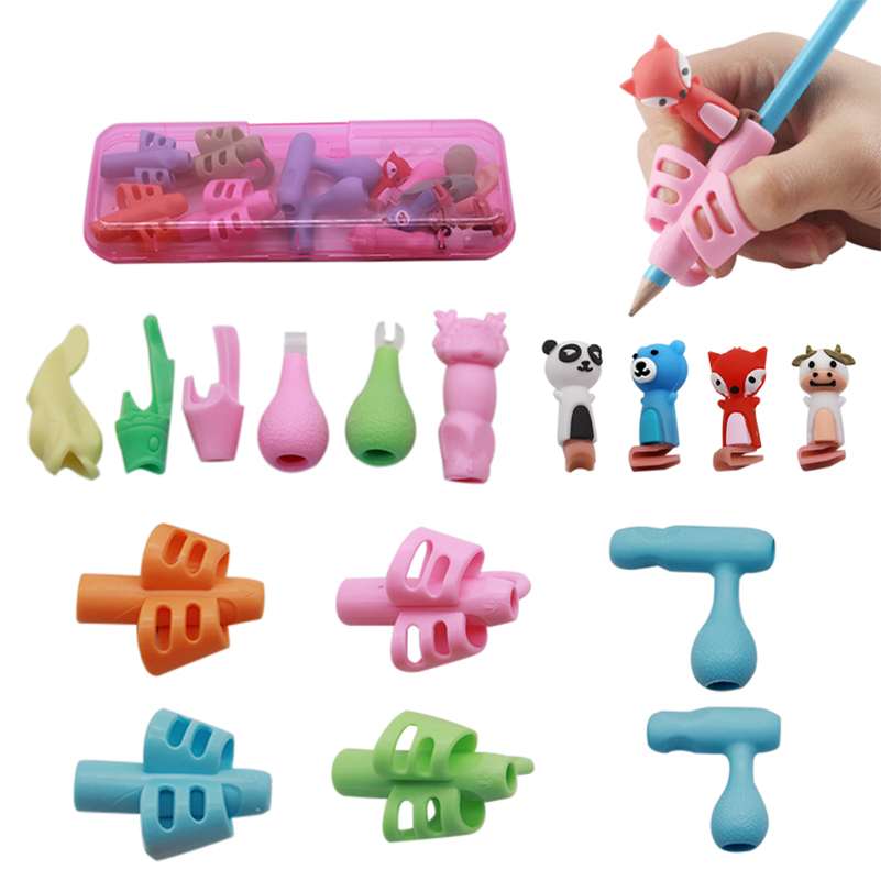 16pcs Pencil Grip holder Children Cute Pen Handle Rod HandWriting Aid ...