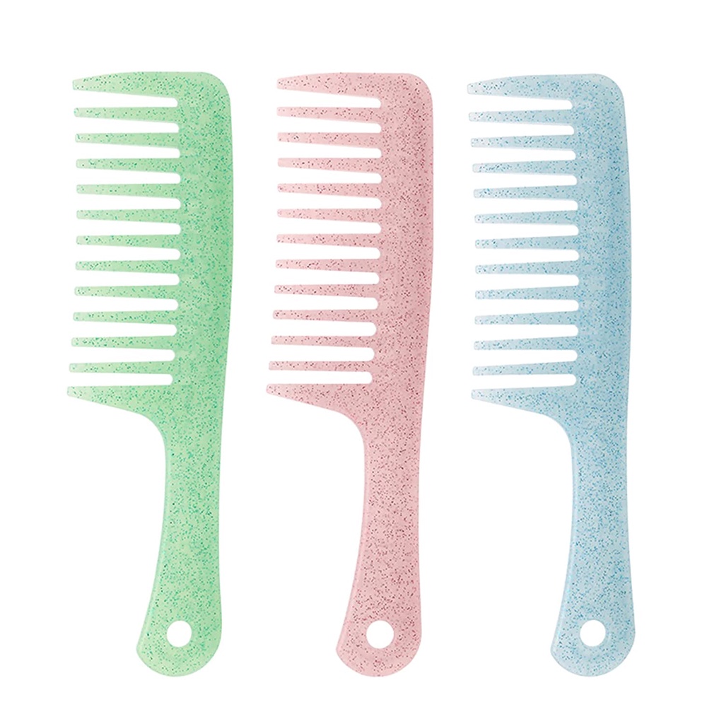 Colorful Glitter Wide Tooth Comb, Professional Paddle Comb, Durable and ...