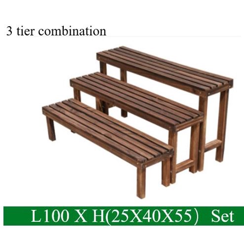 [SG SELLER] Plant Rack Plant Stand Wooden Plant Flower Rack Bamboo Rack ...