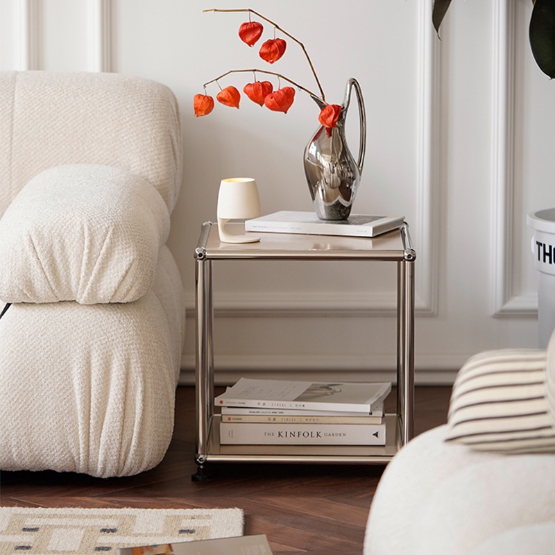 Movable Tea Stainless Trolley Table Medieval Modern Cart Steel Korea ...