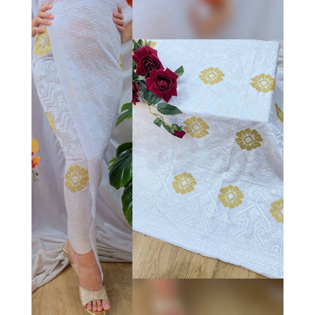 Kamen songket Embroidery bali Carving premium Embroidery (Coupling ...