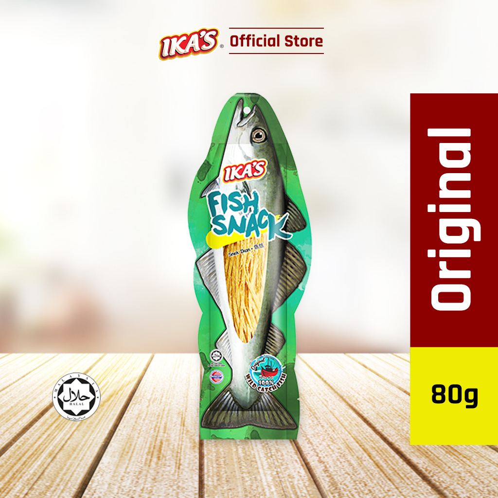 IKA'S Snek Ikan Hiris - Dried Fish Fillet Chewy Snack (Shredded ...