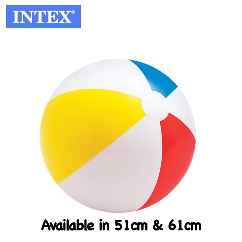 INTEX Inflatable Beach Ball 20Inch 24Inch Pool Float Toy Summer Swim ...