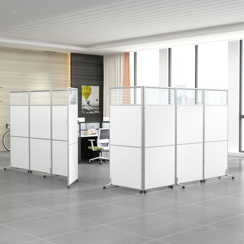 Office mobile folding partition movable screen factory simple partition ...