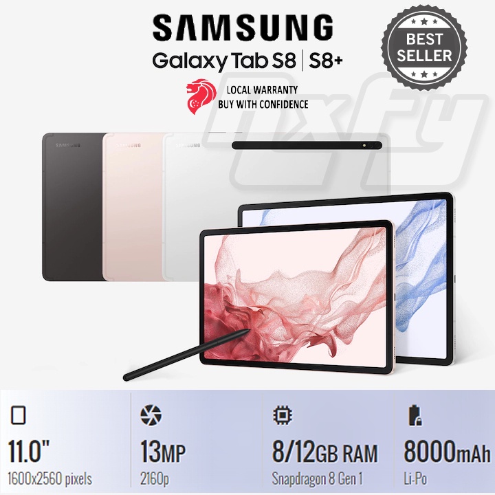 Samsung Galaxy Tab s8 / s8+ / ultra wifi Android Tablet s pen ereader ...