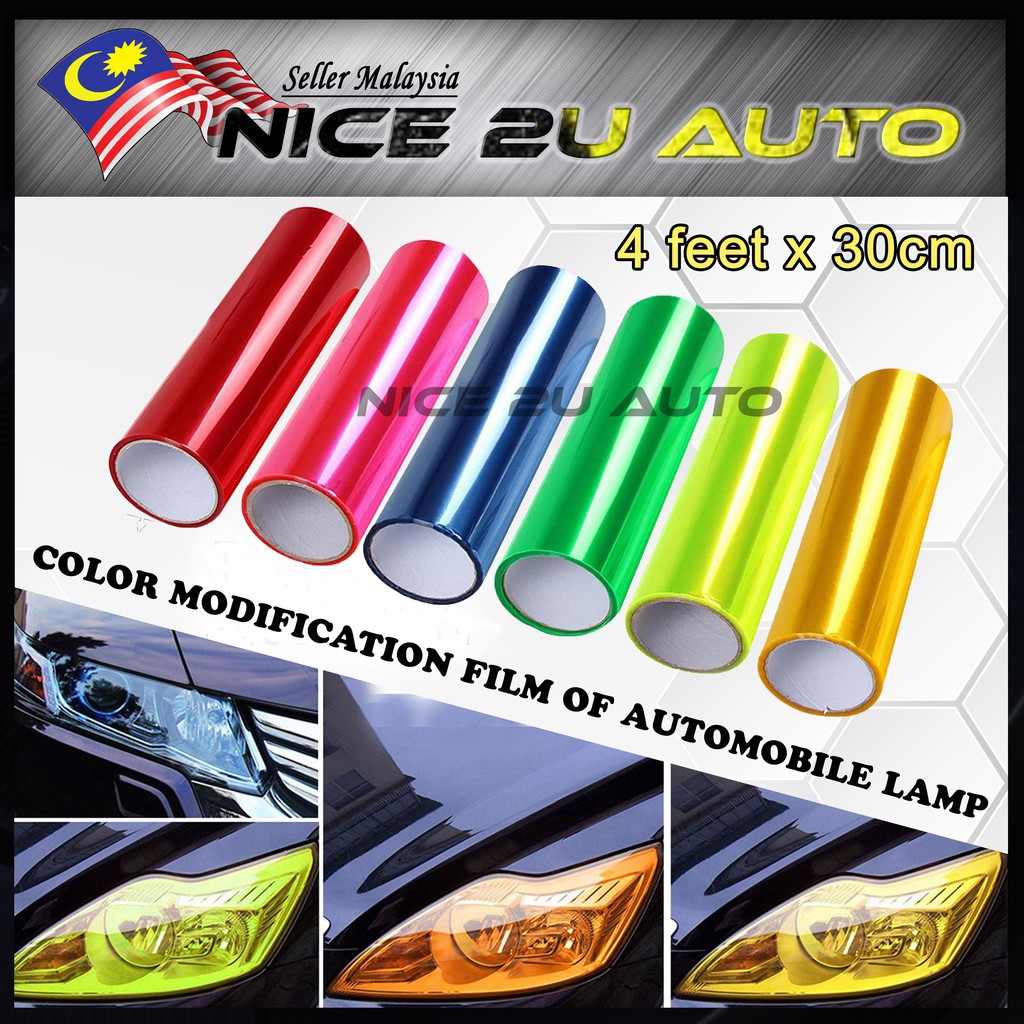 Car Headlamp Tint Headlight Fog light Tail Light Sticker Smoke Tint ...
