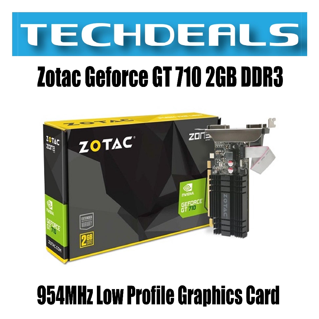 Zotac Geforce GT 710 Zone LP 2GD3 PCIe Graphics card | Shopee Singapore