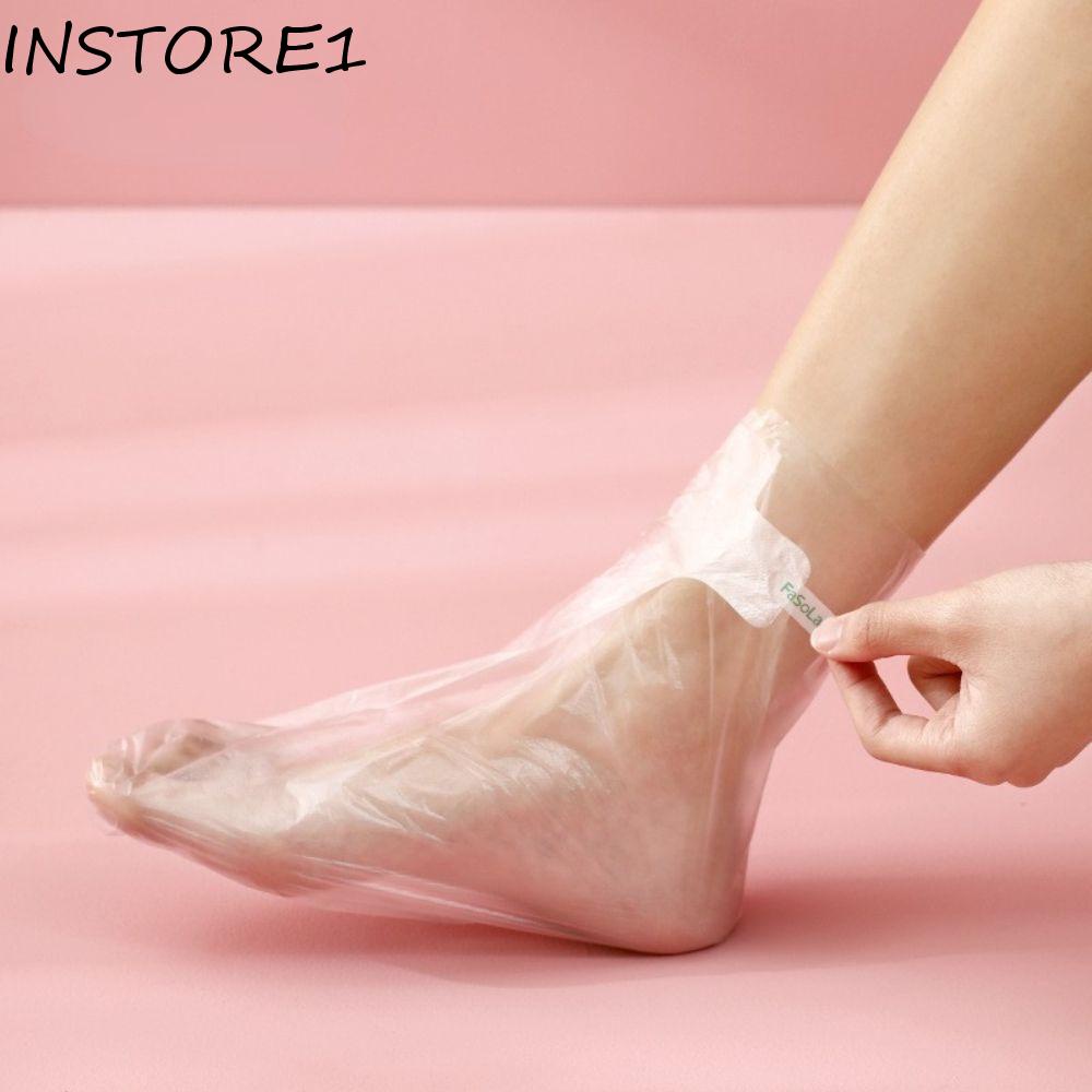 INSTORE1 Foot Cover Disposable Transparent Soak Feet Shoe Shop Try on ...