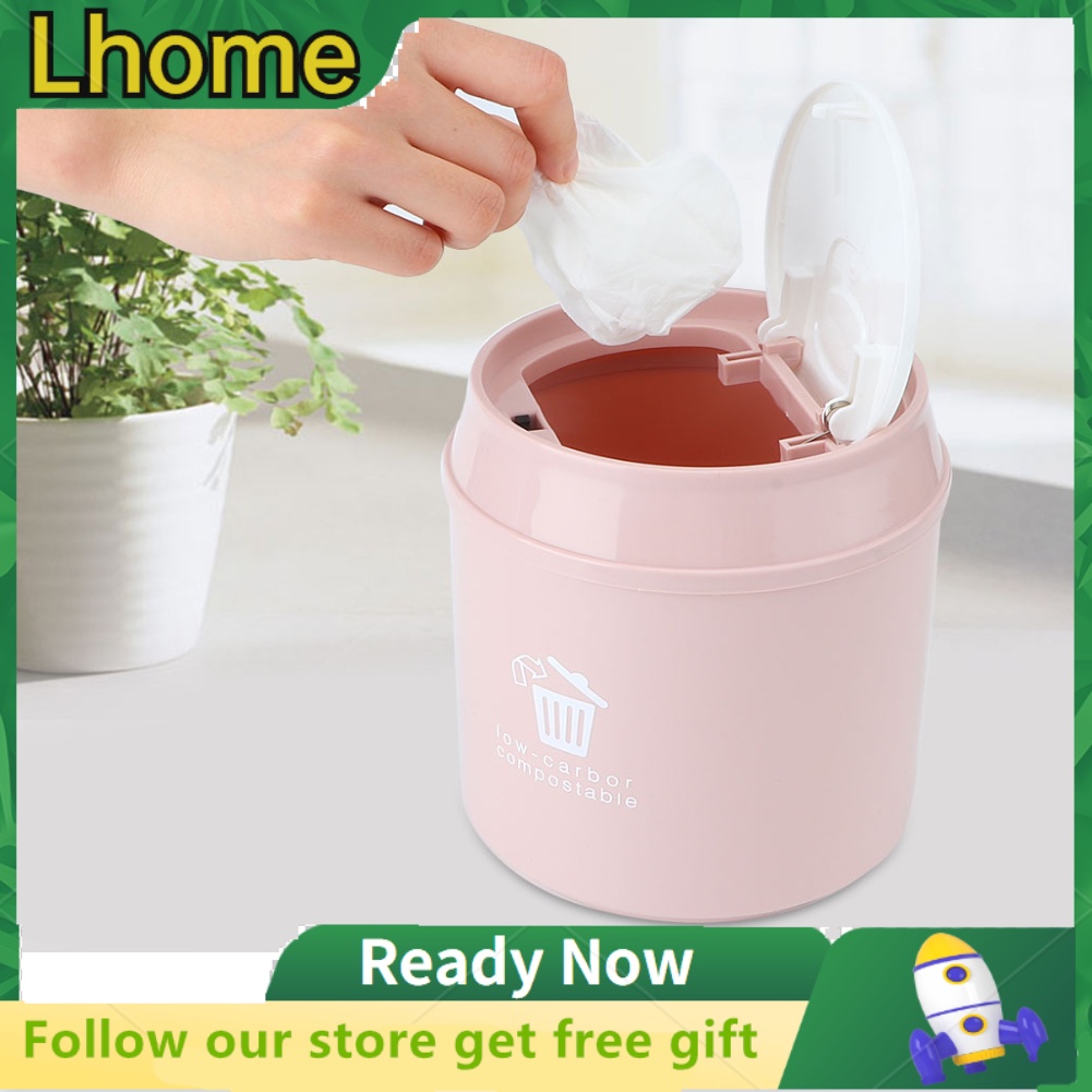 Mini Trash Desktop Waste Bin On The Table Minitype Garbage Basket ...