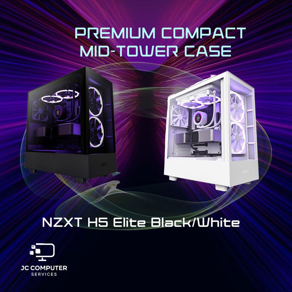 NZXT H5 Elite Black White PC Computer Case Chassis | Shopee Singapore