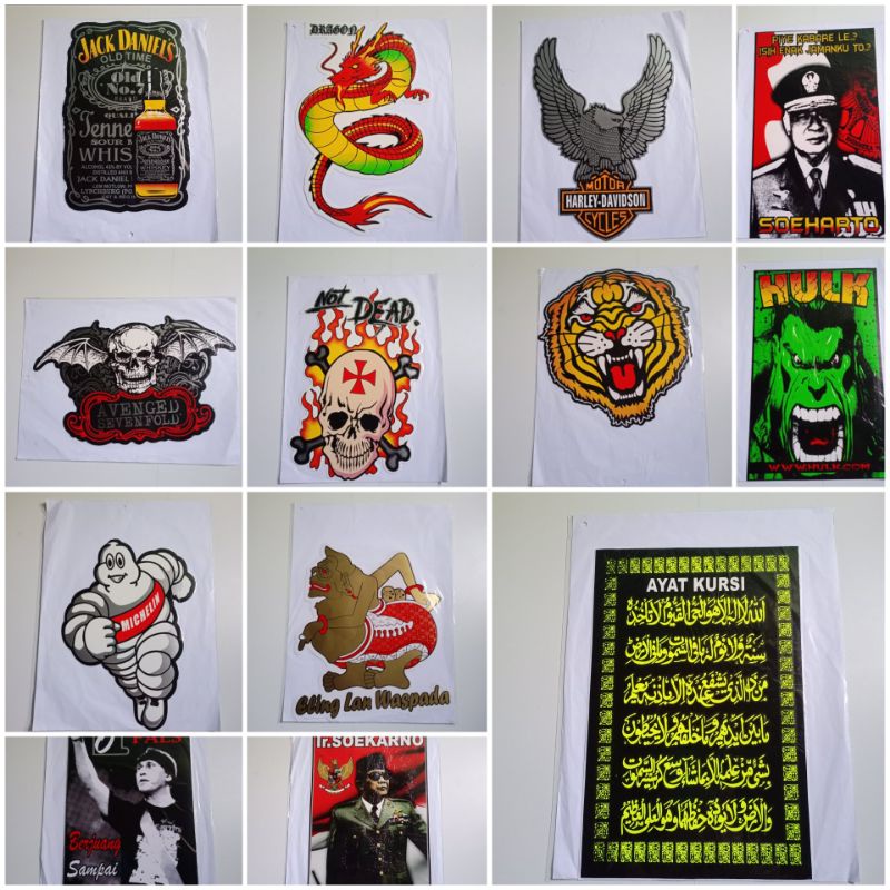 Sticker Vinyl Screen Printing Wall Car Motorcycle Cabinet Semar Naga ...