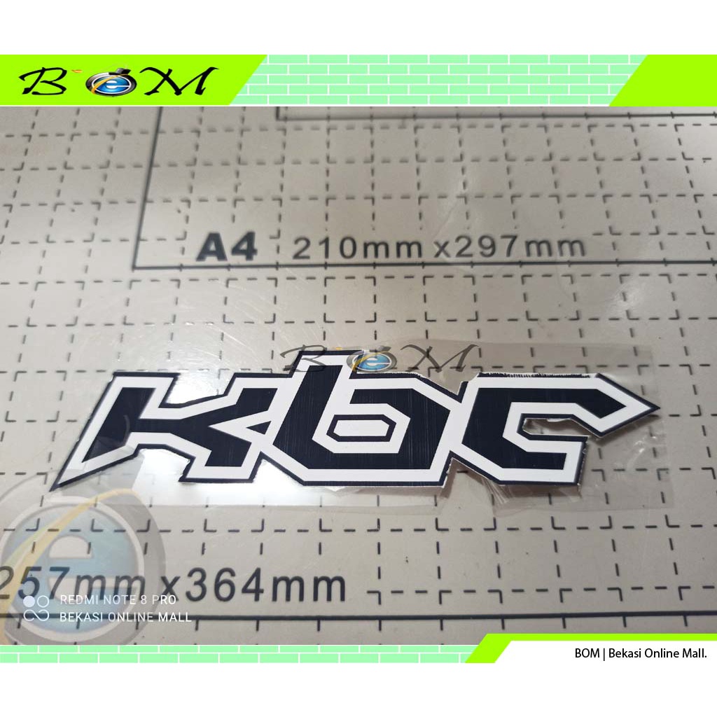 Kbc helmet helmet Writing logo sticker sticker | Shopee Singapore