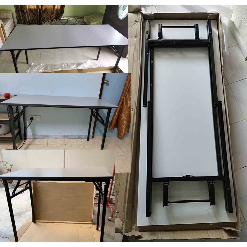 (FurnitureSG) (Fully Assembled) (Local Seller) GS Foldable Table /Easy ...