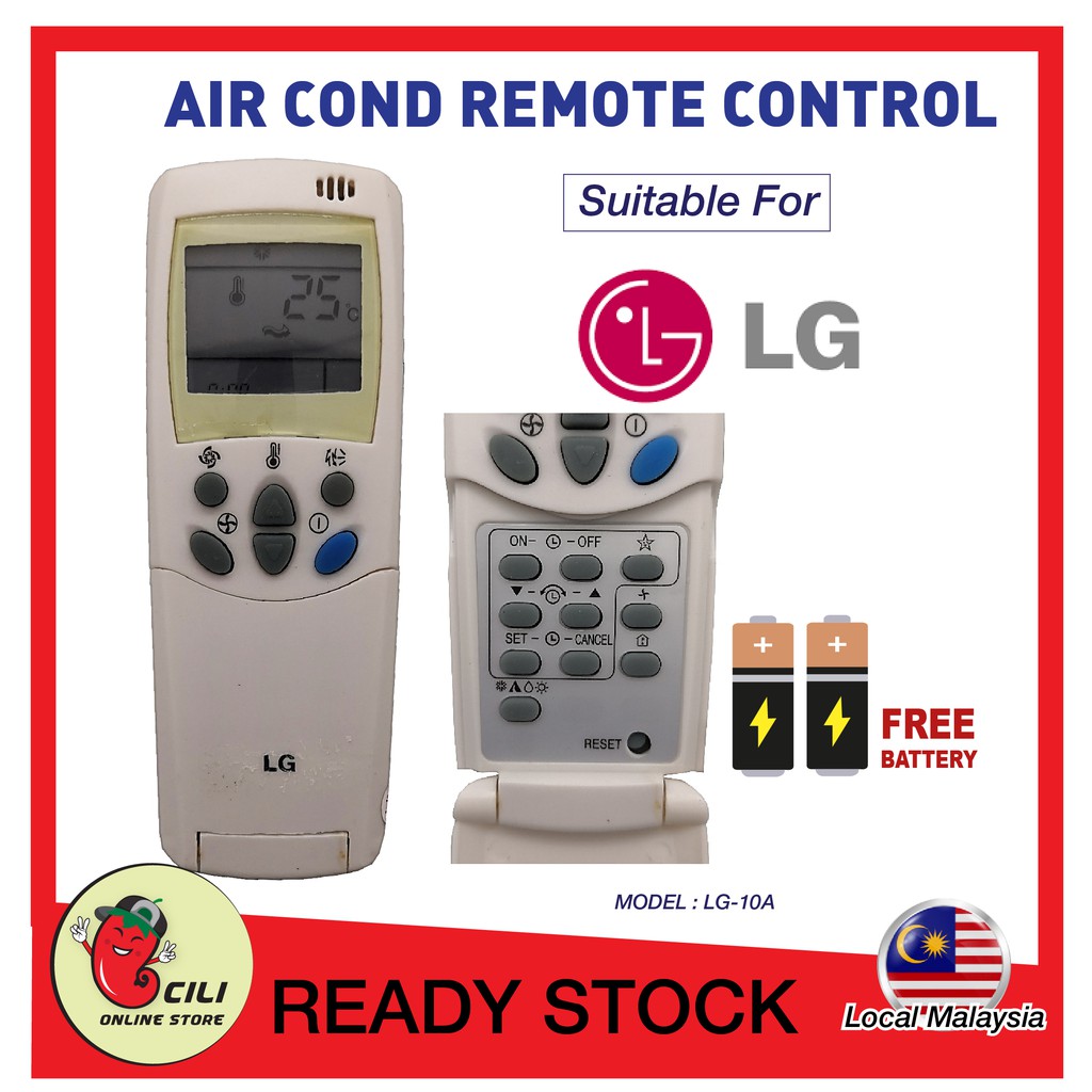 LG 10A Air Cond Aircond Air Conditioner Remote Control | Shopee Singapore